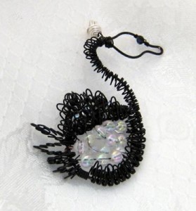 Wire Animals – Black Swan and a Pink Flamingo – Jewelry Making Journal