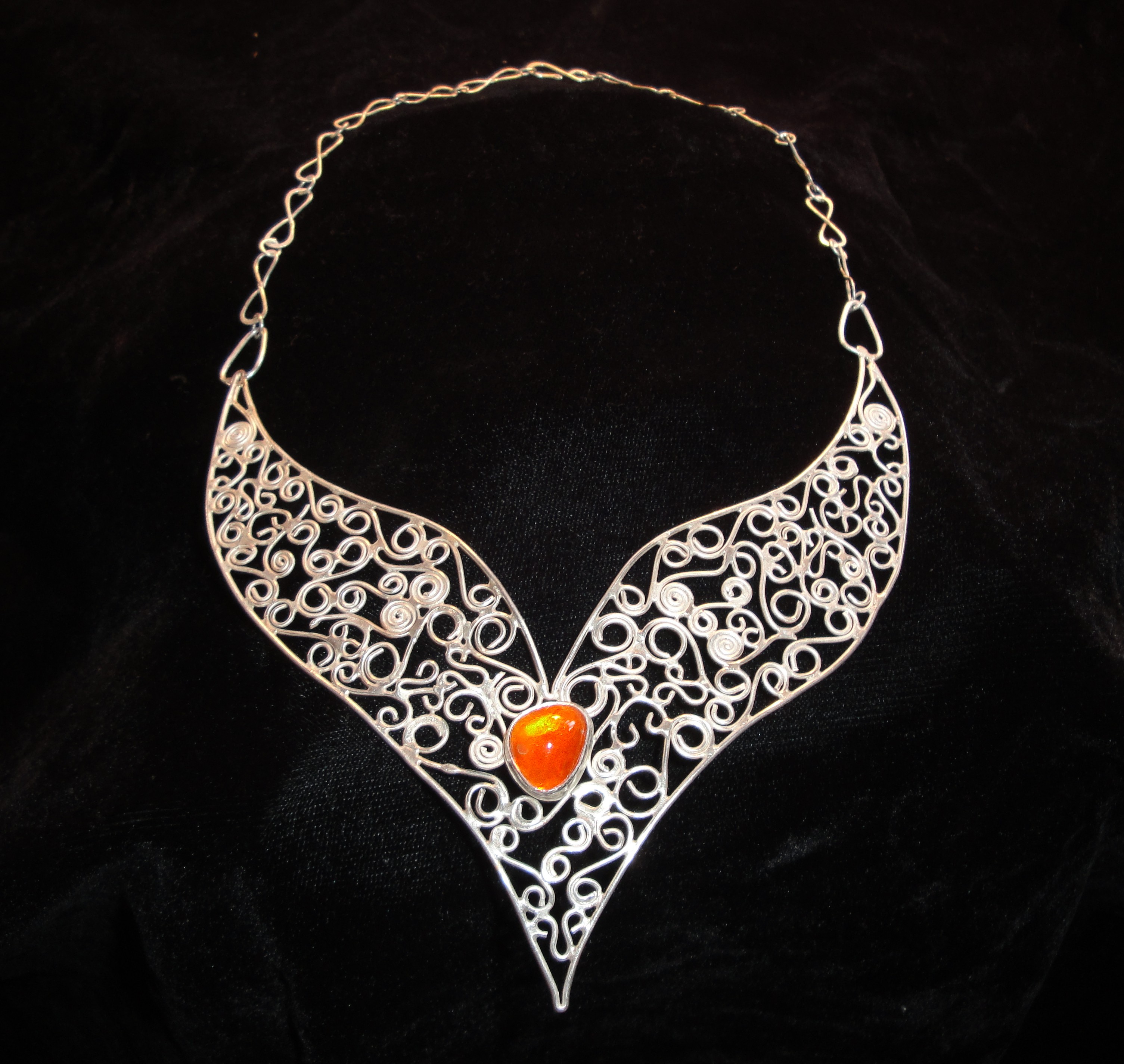 Fire Opal & Scroll Work – Jewelry Making Journal