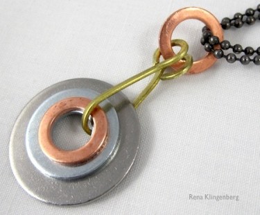 Mixed Metal Industrial Pendant Tutorial – Jewelry Making Journal