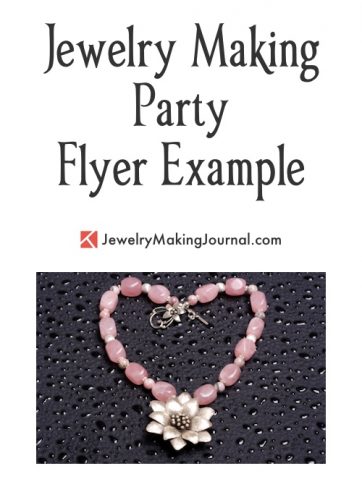 Jewelry Making Party Flyer – Jewelry Making Journal