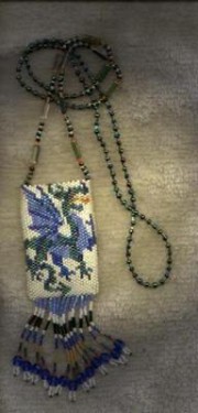 Blue Elemental Dragon Amulet Bag – Jewelry Making Journal