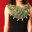 Summer Mobius Cowl – Scarf with Wooden Beads – Jewelry Making Journal