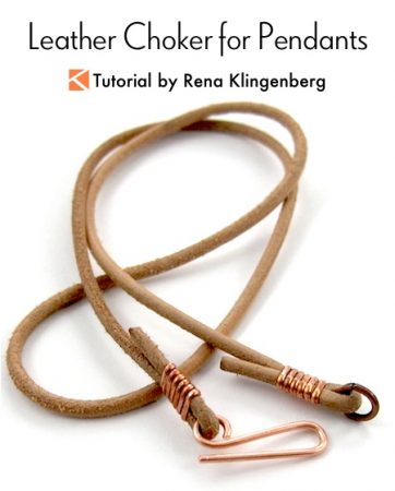 Leather Choker for Pendants (Tutorial) – Jewelry Making Journal