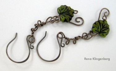 Leaf & Vine Wire Earrings (Tutorial) – Jewelry Making Journal