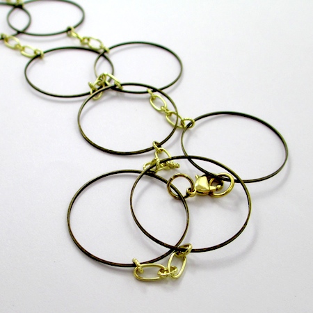 Dramatic Necklace from Jewelry Links and Chain Scraps (Tutorial ...