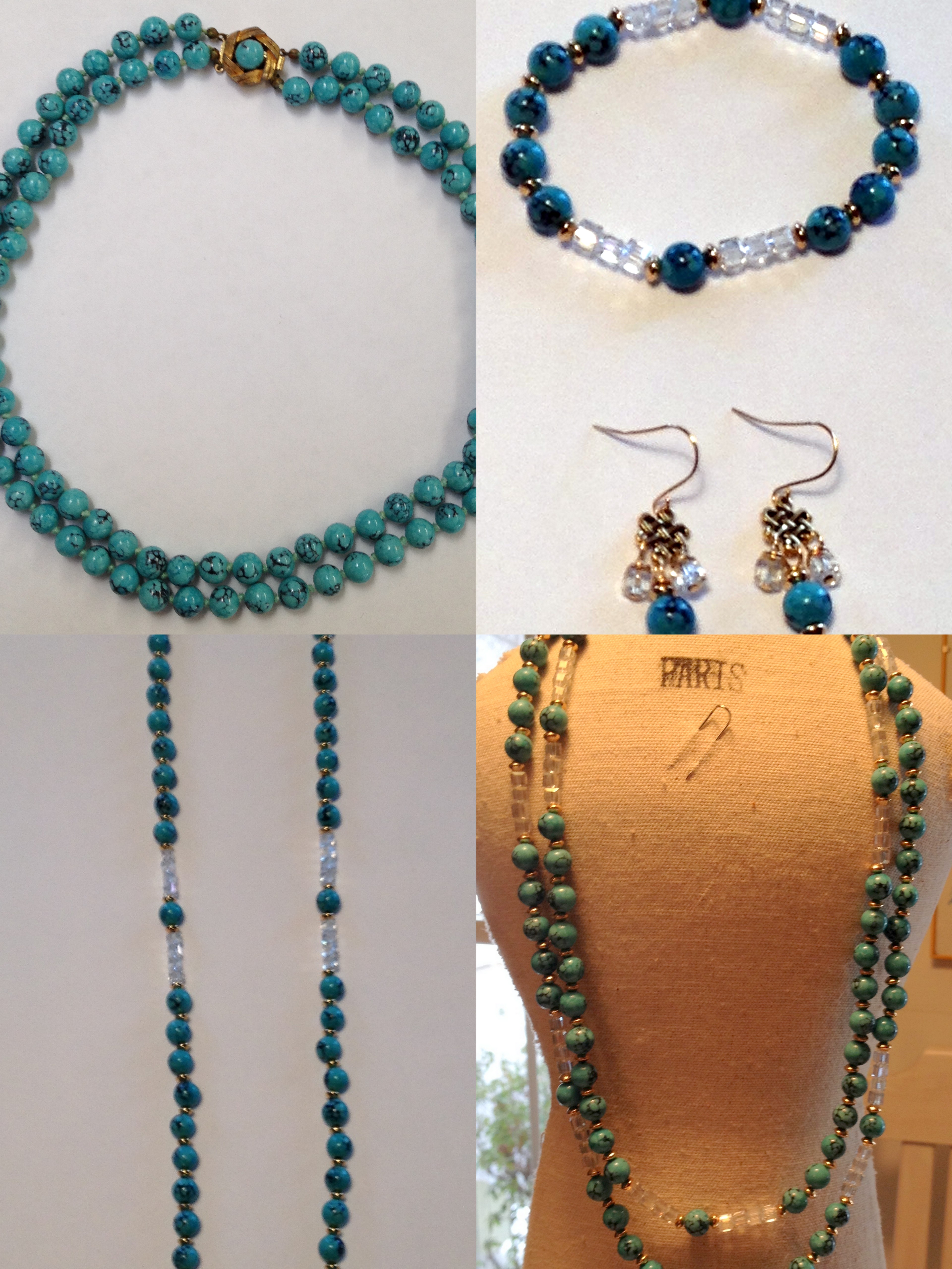 Vintage German Turquoise Look Alike Remodel – Jewelry Making Journal