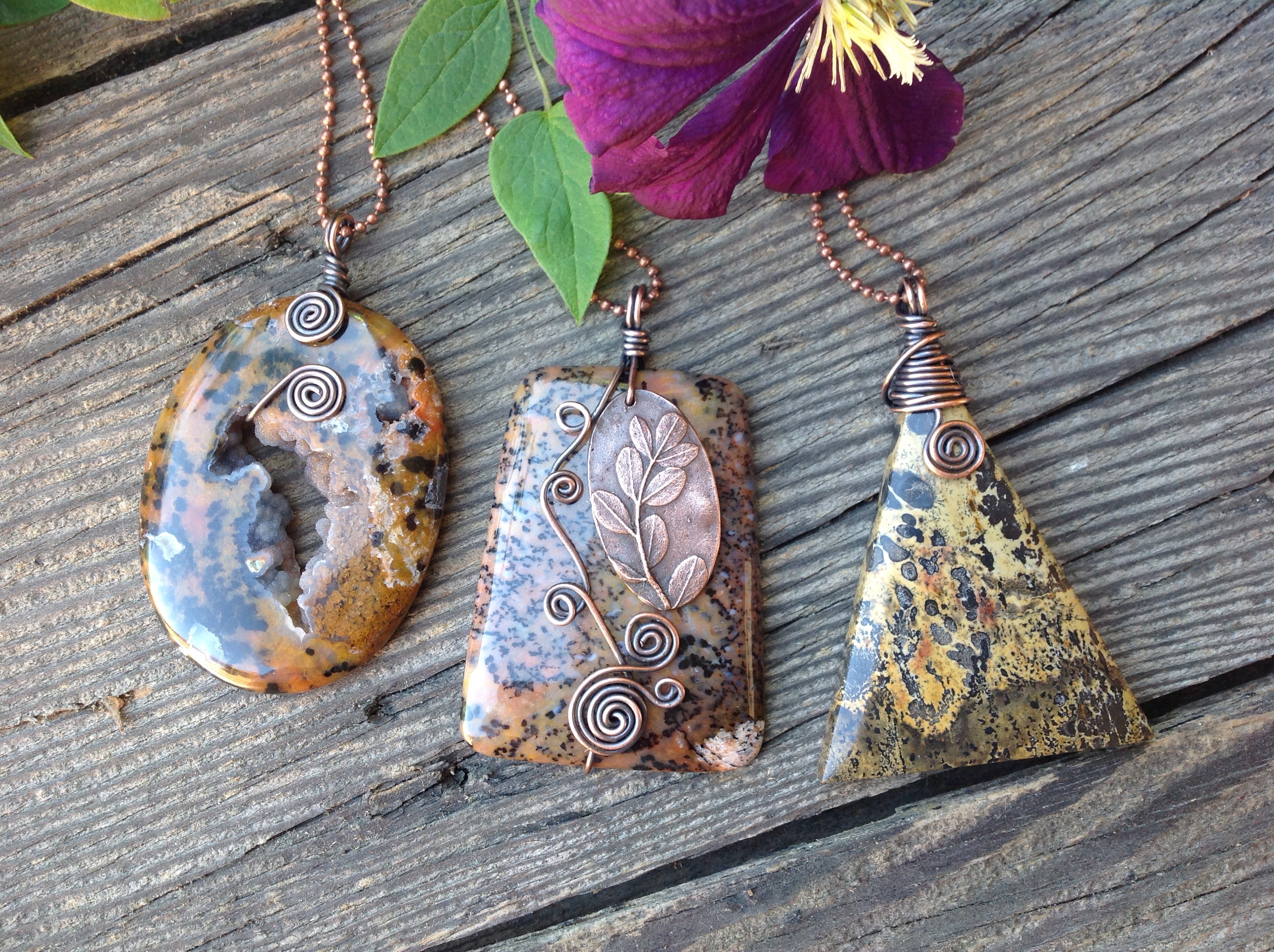 Rustic Wrapped Pendants – Jewelry Making Journal