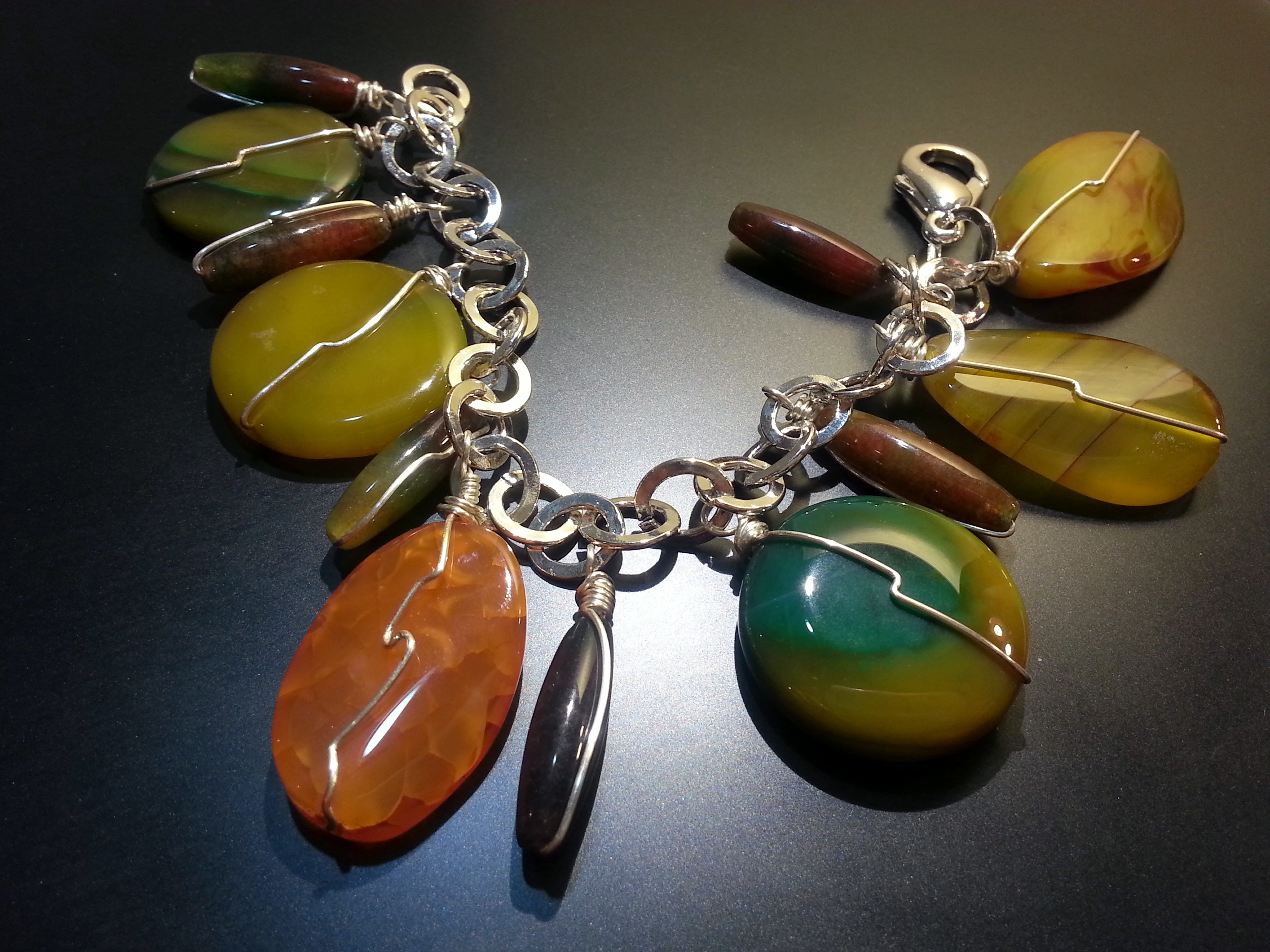 Multicolor Agate & Jade Bracelet – Jewelry Making Journal