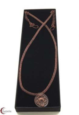 Copper Viking Knit with Chasing & Repousse Pendant – Jewelry Making Journal