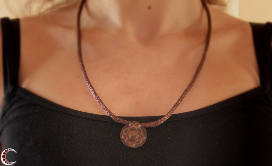 Copper Viking Knit with Chasing & Repousse Pendant – Jewelry Making Journal