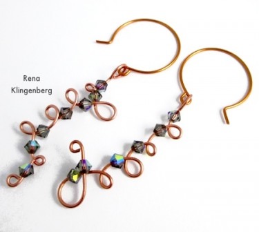 Curly Wire & Crystal Earrings (Tutorial) – Jewelry Making Journal
