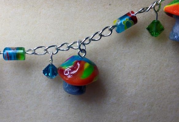 Charming Polymer Clay Mushroom Bracelet – Jewelry Making Journal