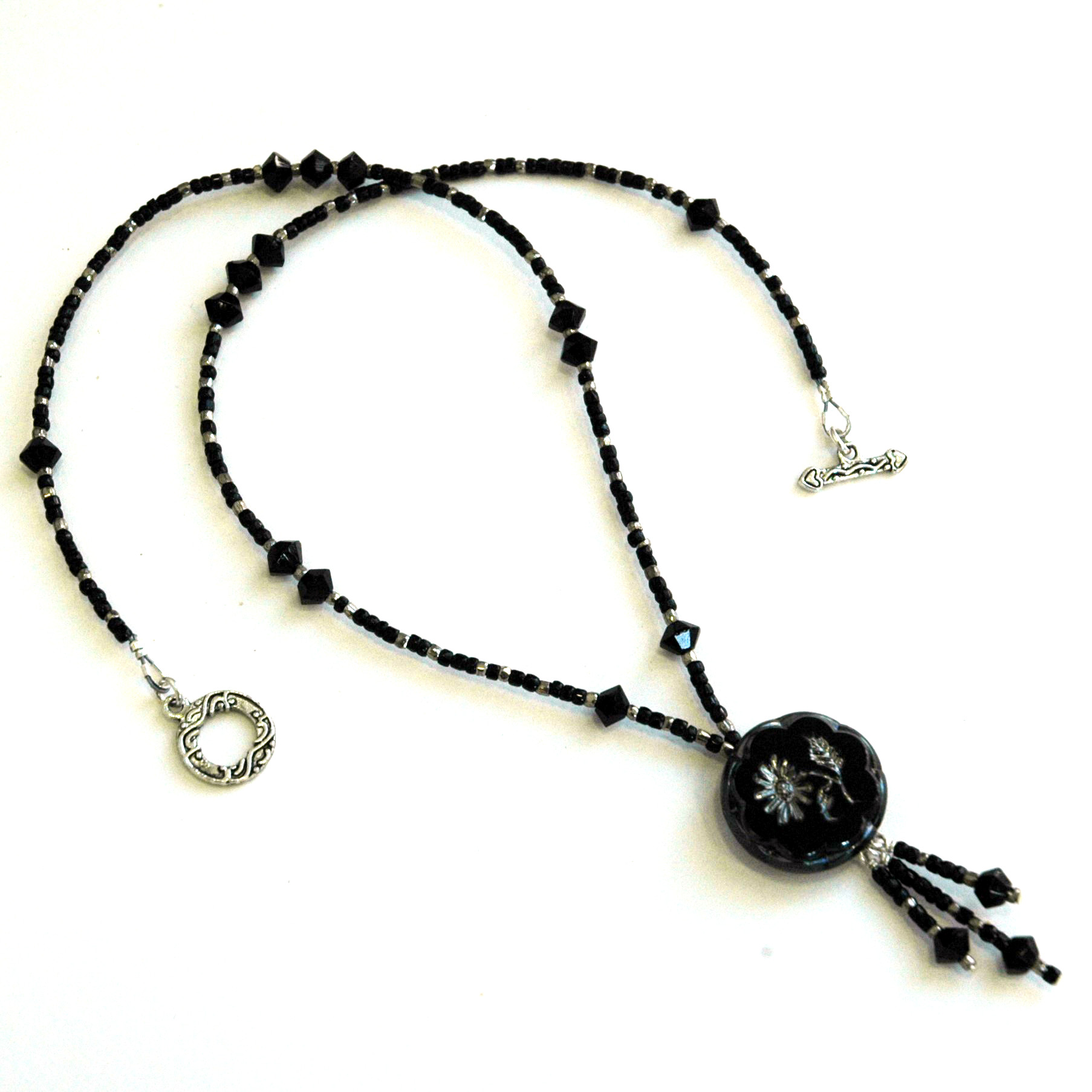 Black & Silver Postmodern Victorian Necklace – Jewelry Making Journal