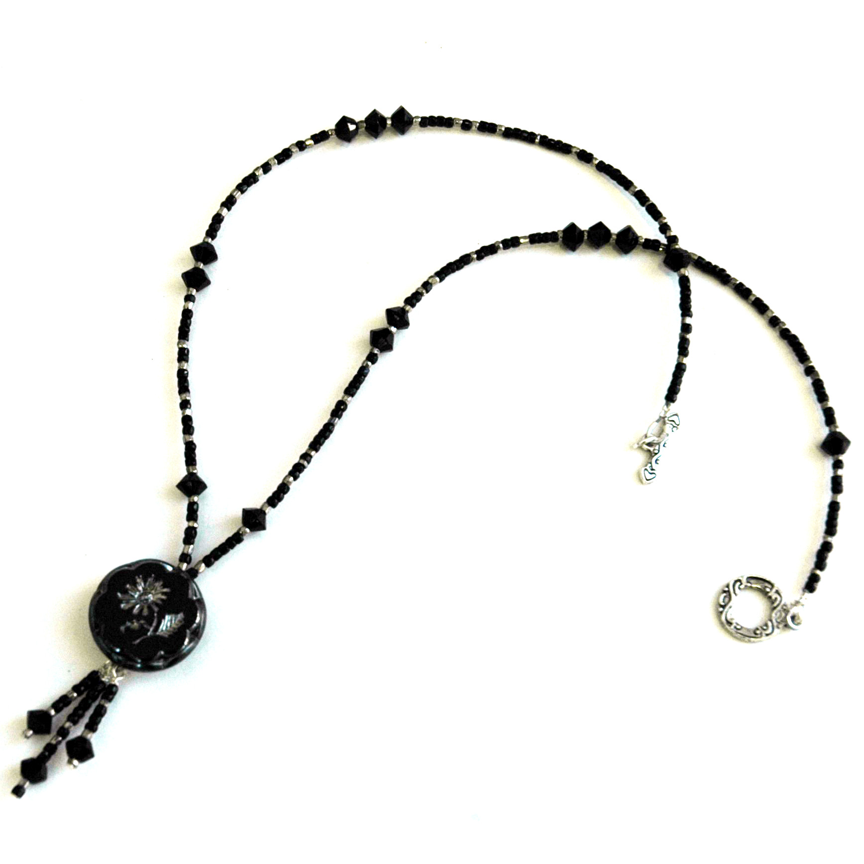 Black & Silver Postmodern Victorian Necklace – Jewelry Making Journal