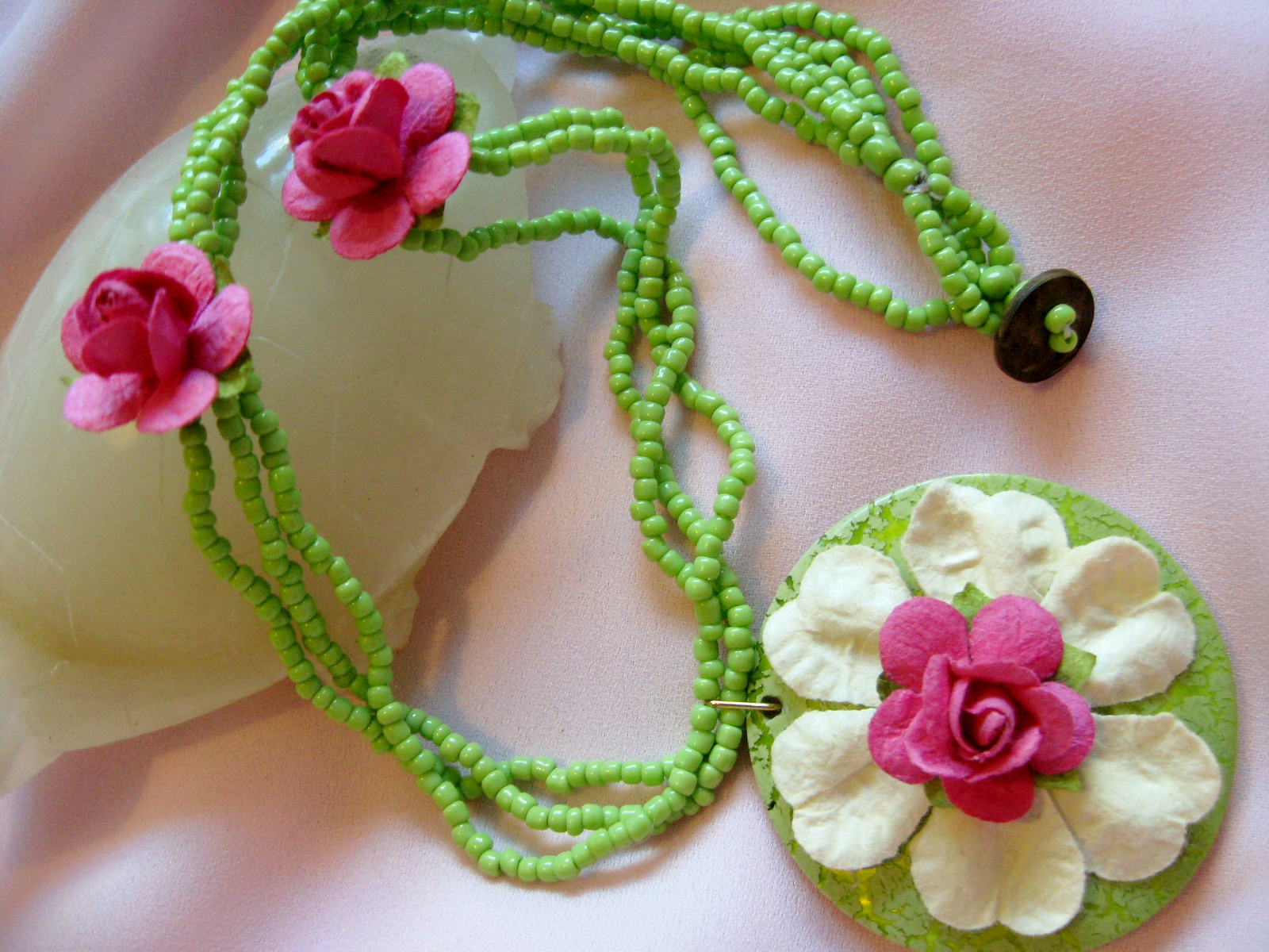 Paper Flowers & Mother of Pearl Jewellery – Jewelry Making Journal