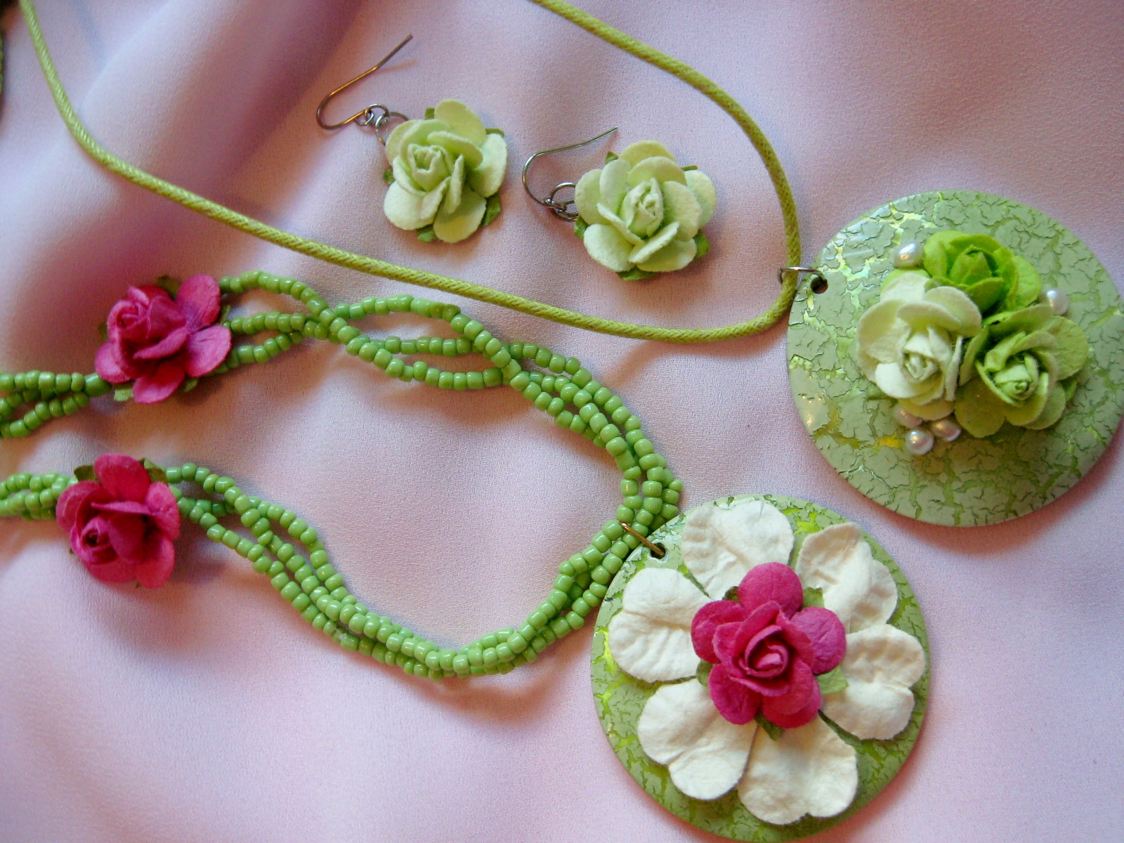 Paper Flowers & Mother of Pearl Jewellery – Jewelry Making Journal