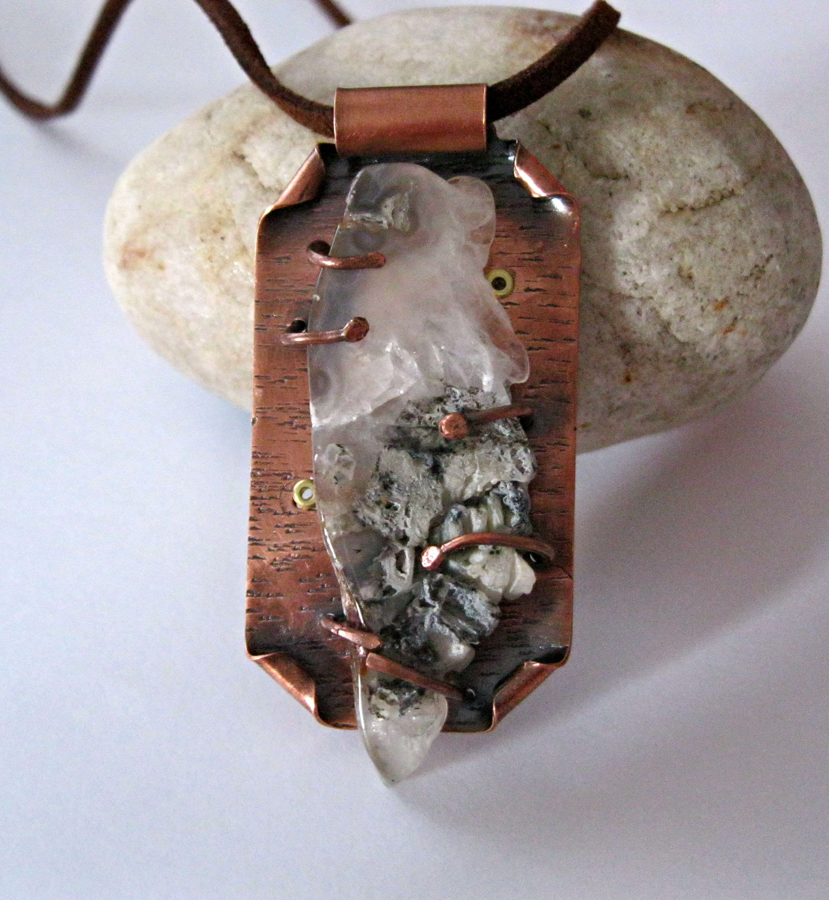 Copper and Agate Geode Necklace – Jewelry Making Journal