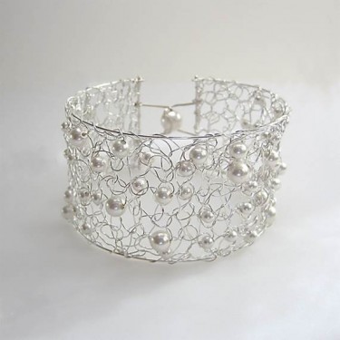 Crocheted Wire Cuff Bracelet – Plus Helpful Tips and Tools – Jewelry ...