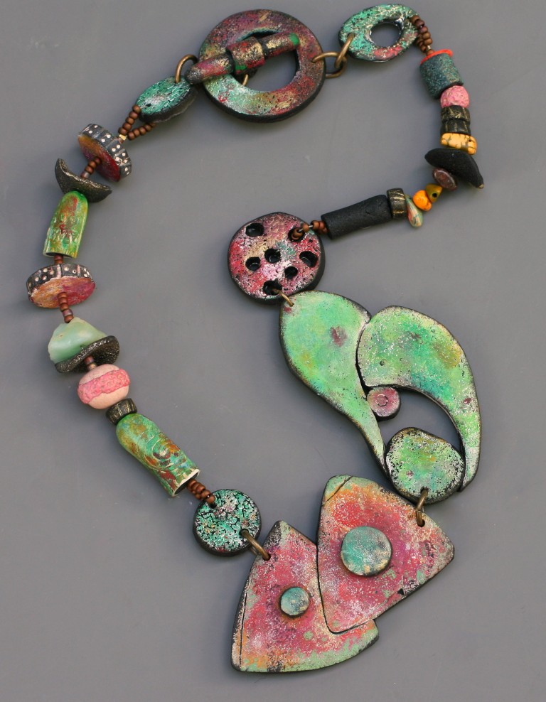 Rusty Garage Polymer Clay Necklace – Jewelry Making Journal