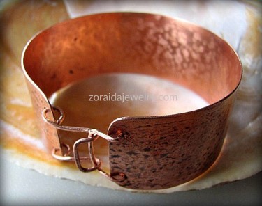 Men’s Wide Rustic Copper Cuff – Jewelry Making Journal