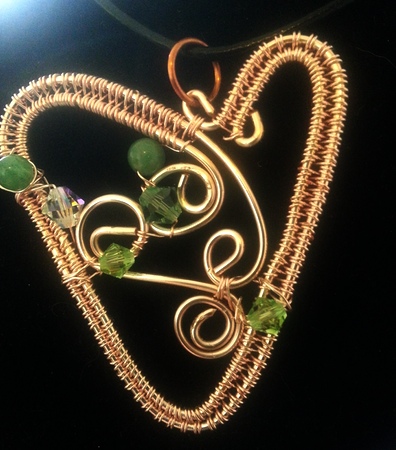 Wire Doodle Heart Pendant – Jewelry Making Journal