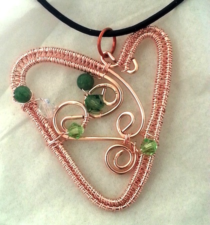 Wire Doodle Heart Pendant – Jewelry Making Journal