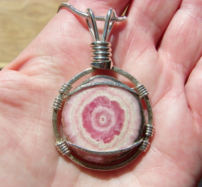 Rhodochrosite Stalactite Pendant – Jewelry Making Journal