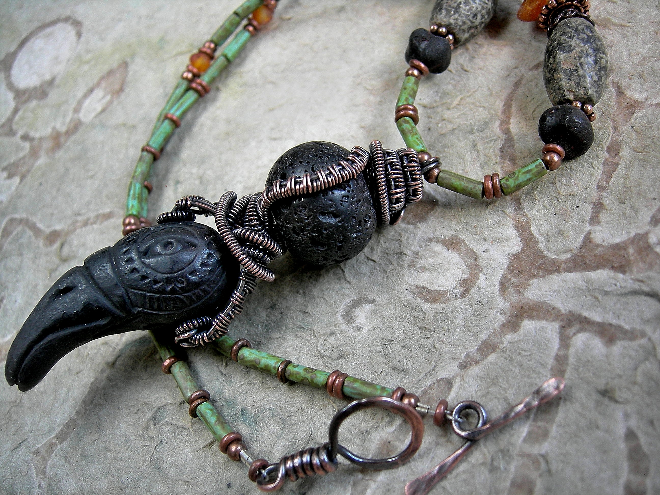 Raven Totem Necklace – Jewelry Making Journal