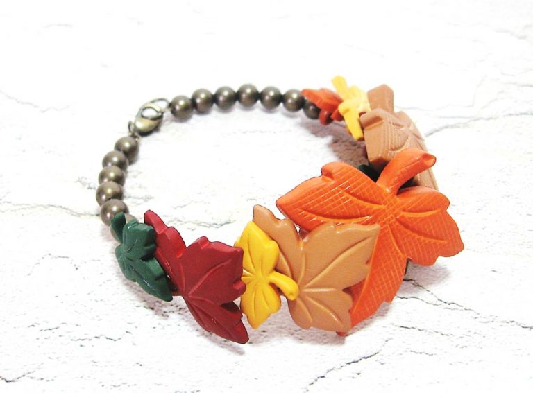 Fall Leaf Button Bracelet – Jewelry Making Journal