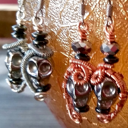 Wire Wrapped Skulls – Jewelry Making Journal