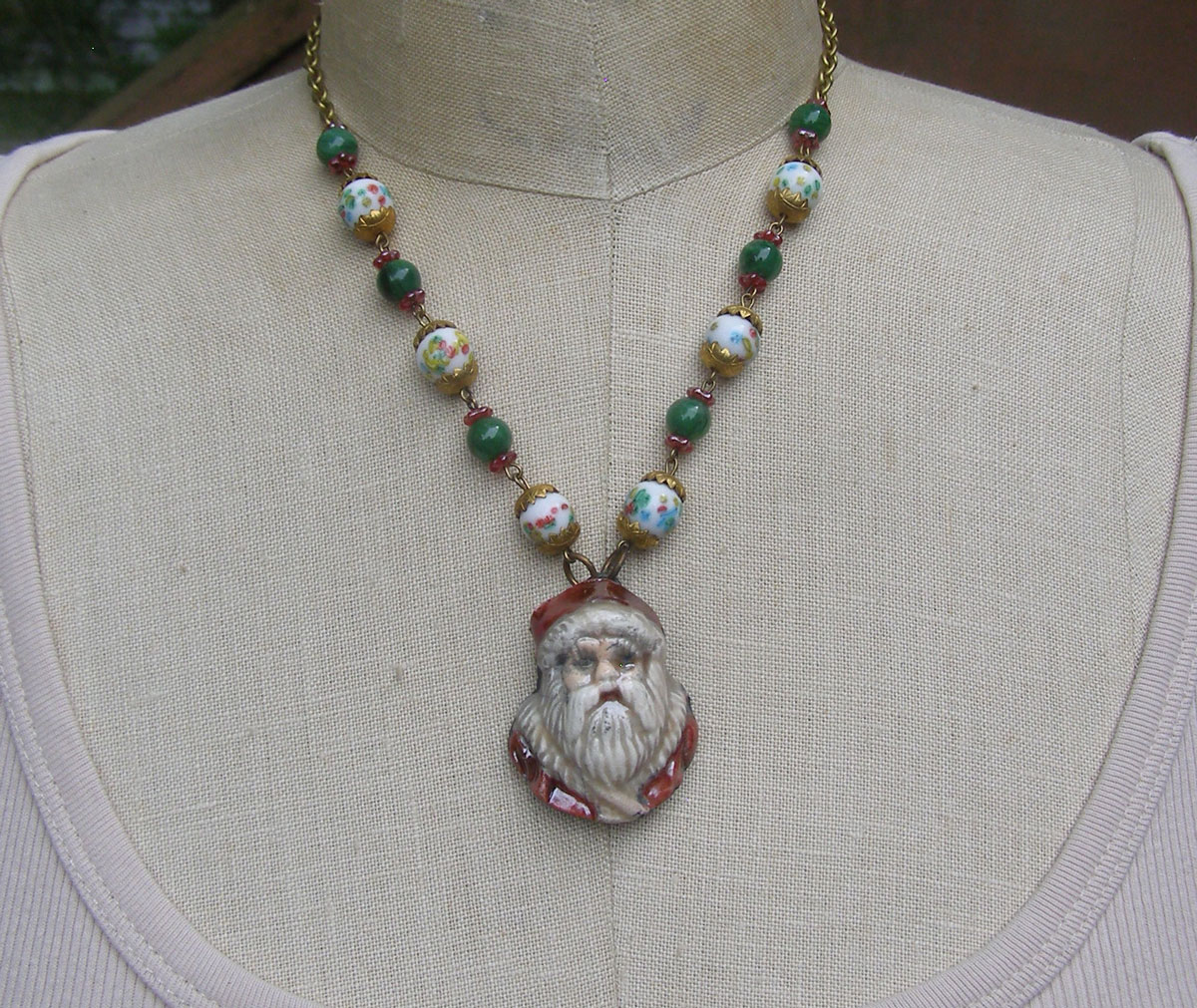 Old World Santa Necklace – Jewelry Making Journal