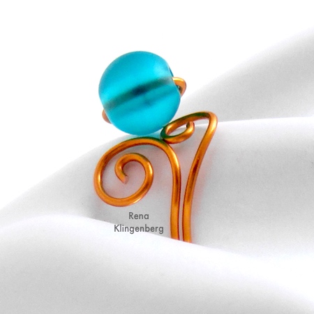 Bead & Scroll Adjustable Wire Ring (Tutorial) – Jewelry Making Journal