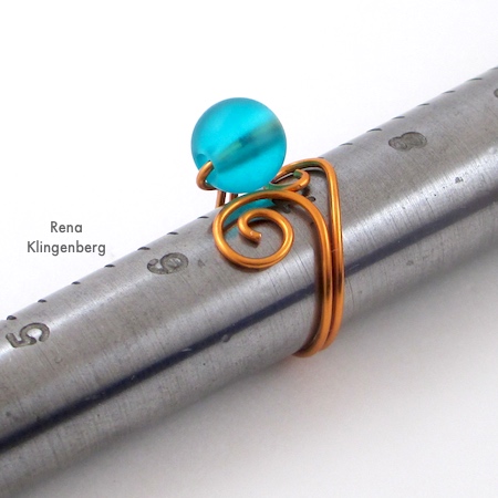 Bead & Scroll Adjustable Wire Ring (Tutorial) – Jewelry Making Journal