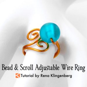 Bead & Scroll Adjustable Wire Ring (Tutorial) – Jewelry Making Journal