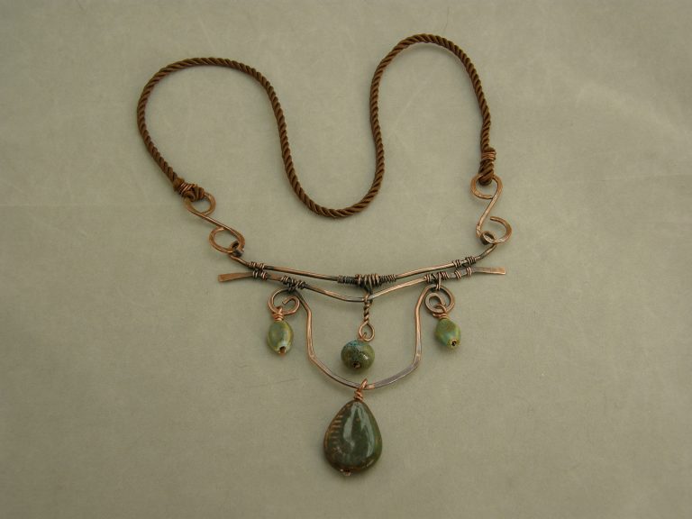 Copper Wire and Ceramic Bead Jewelry – What Tag Words to Describe Them ...