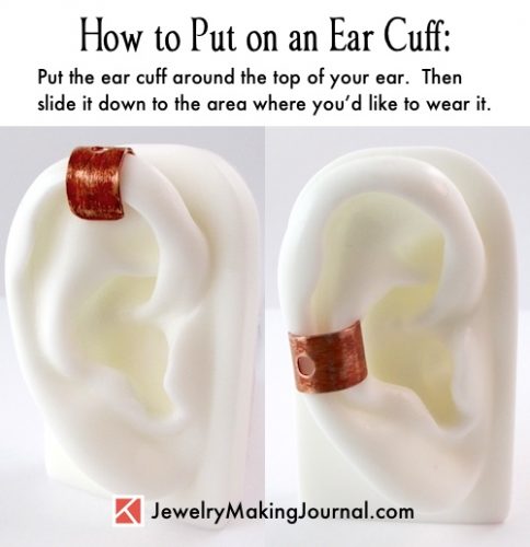 Metal Ear Cuff with Dangle (Tutorial) – Jewelry Making Journal