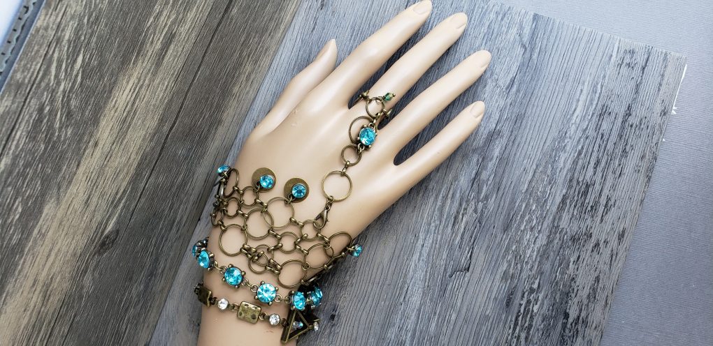 Sparkly Layered Modern Hand Chain – Jewelry Making Journal