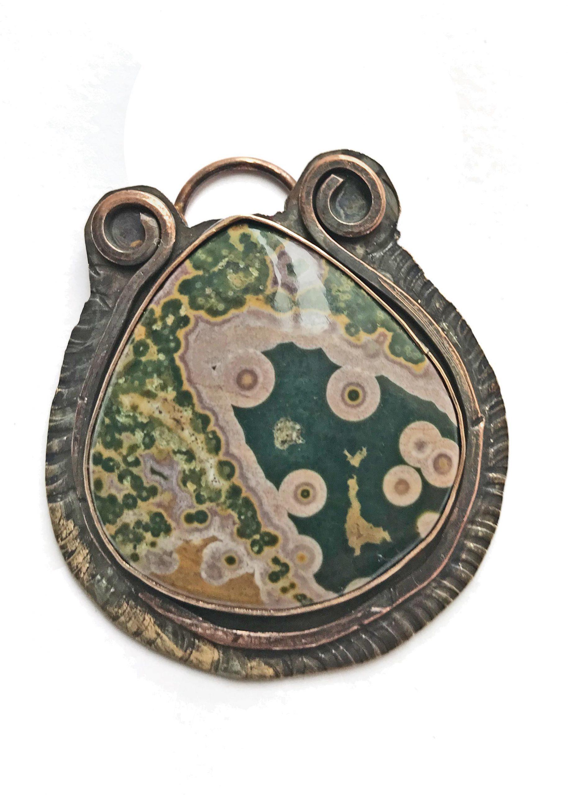 Jasper in a Copper Pendant Setting – Jewelry Making Journal