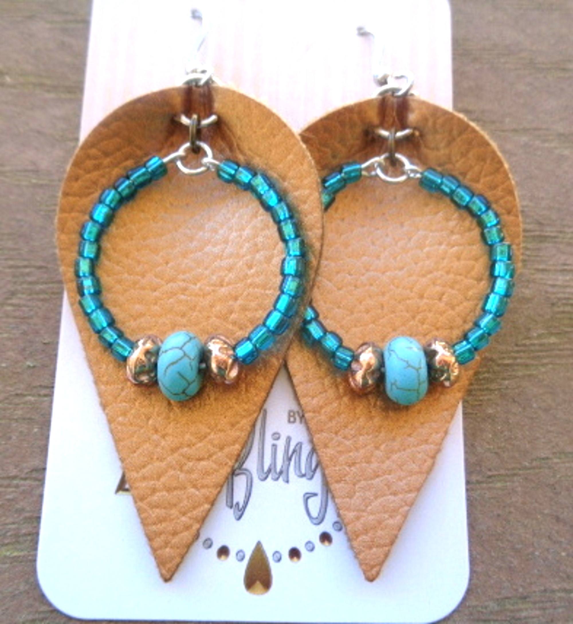 Earrings Using Leather – Jewelry Making Journal