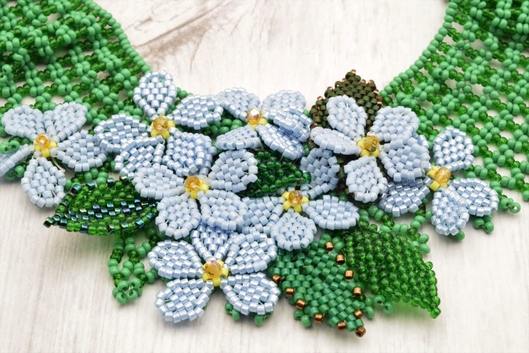 Forget Me Not Necklace and Barrette – Jewelry Making Journal